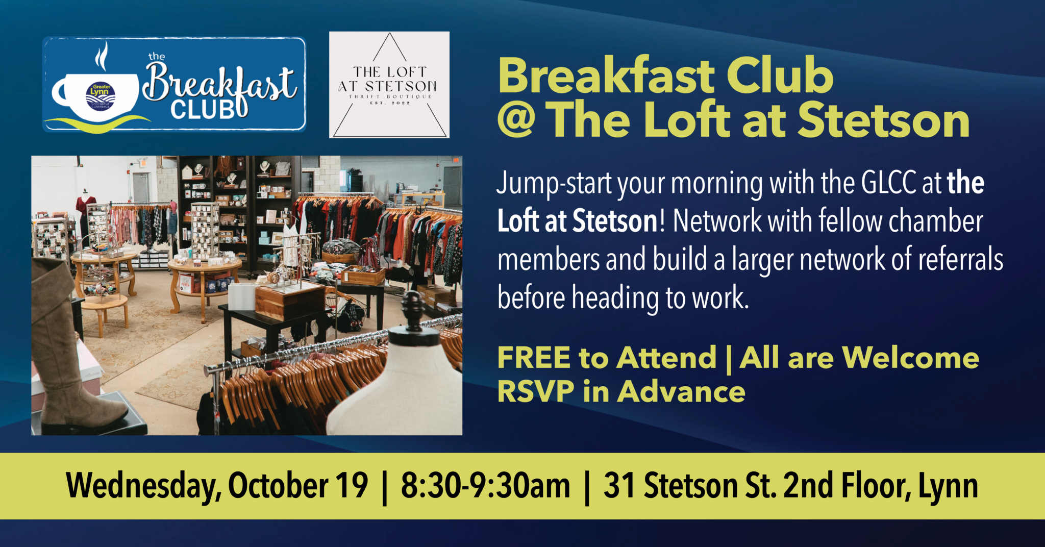 Breakfast Club at The Loft at Stetson - Greater Lynn Chamber of Commerce