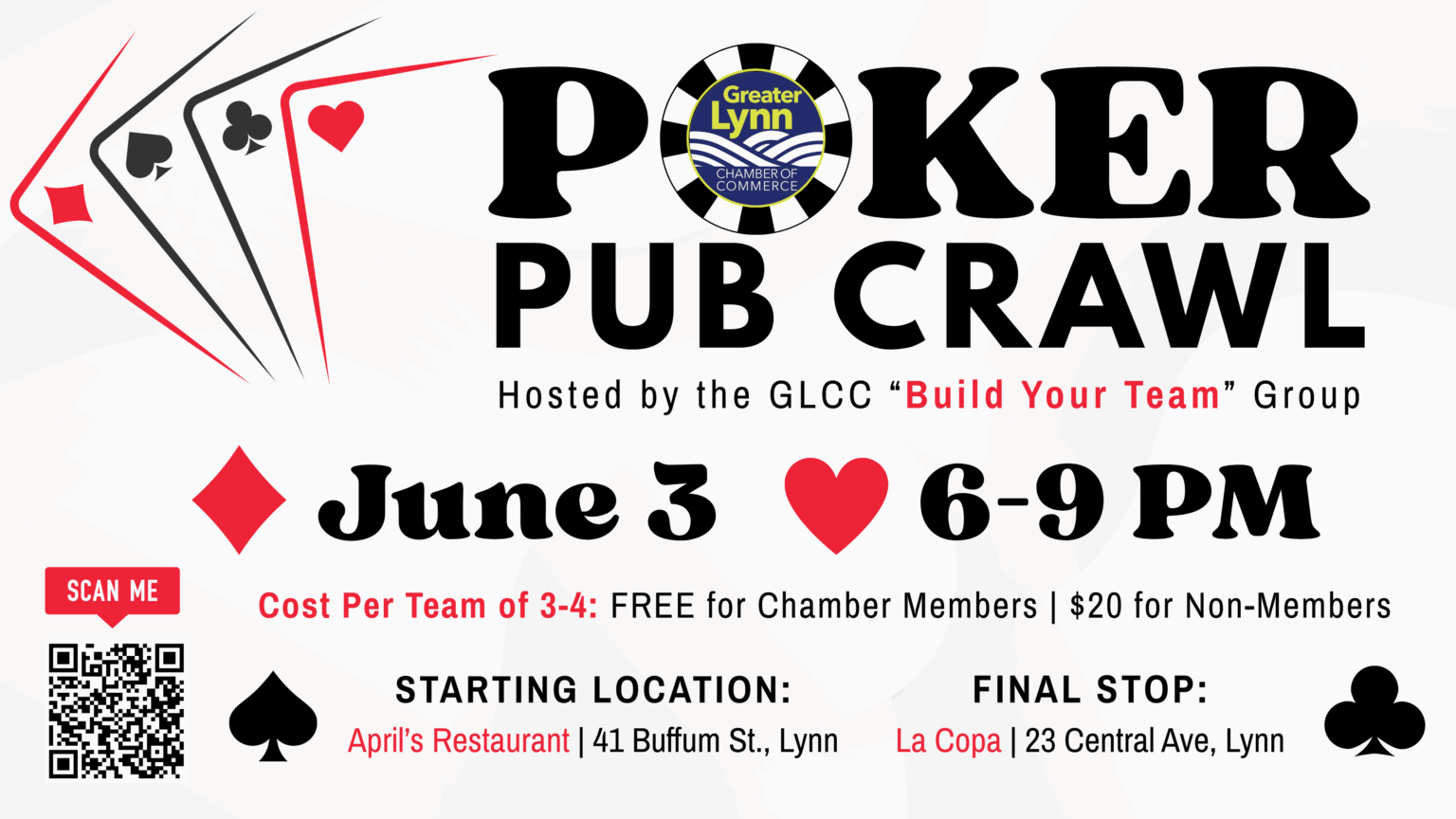 "BYT" Poker Pub Crawl! - Greater Lynn Chamber of Commerce
